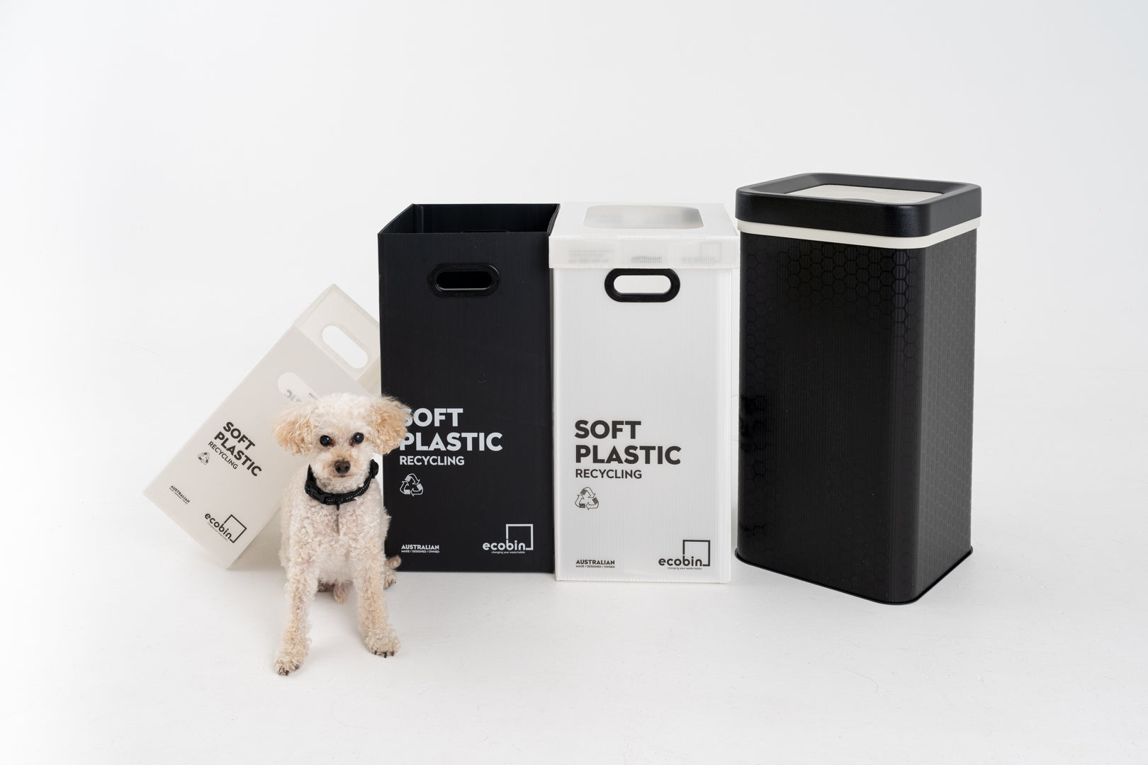 Buy White Recycling Bins | Soft Plastics Bin | Ecobin Australia