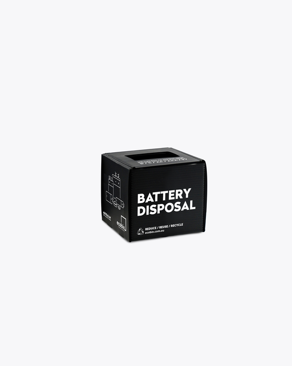 Battery Recycling Desktop Mini Bin | 1L Black | Ecobin Australia