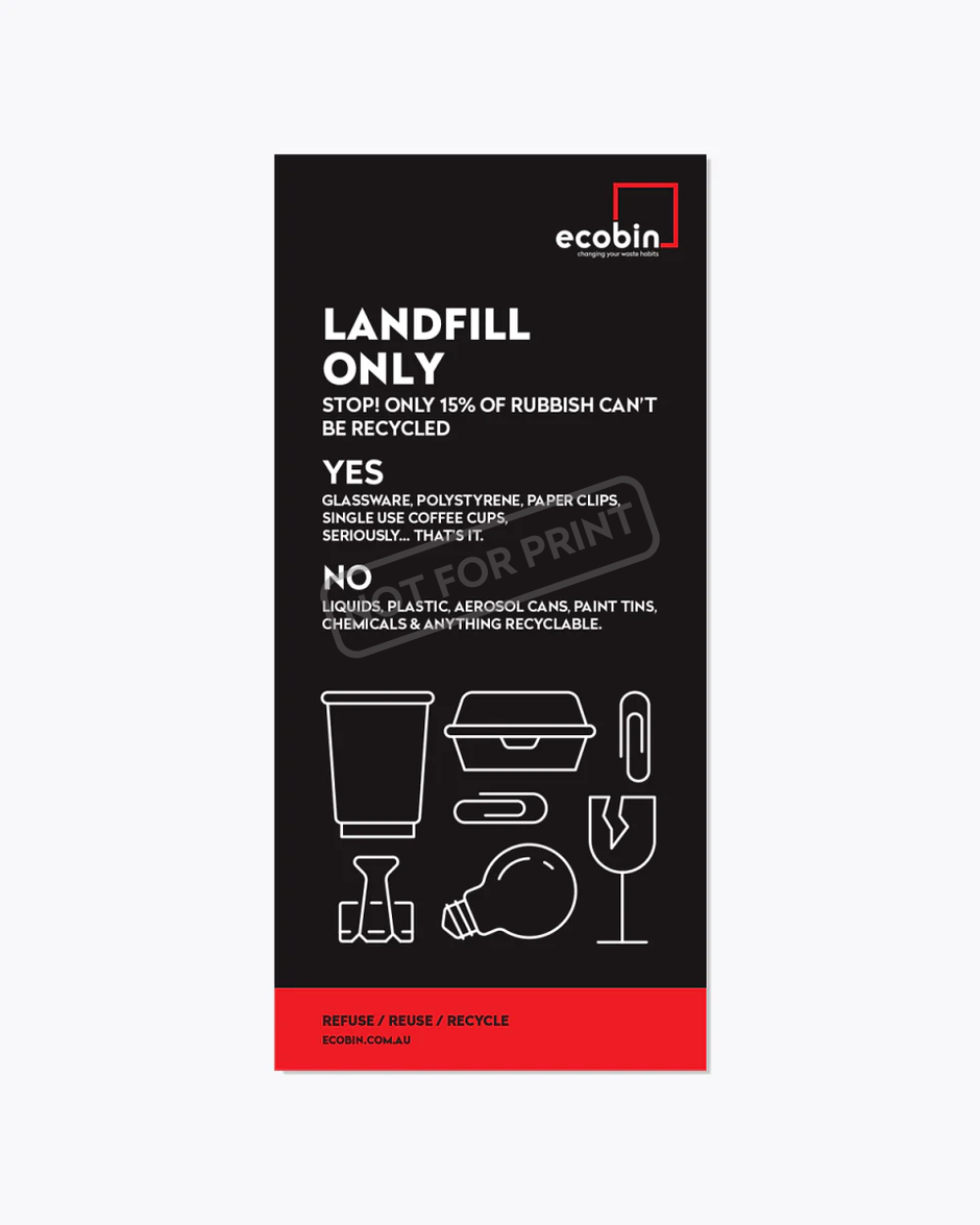 Buy Red Recycling Bins | Landfill Waste Bins Online