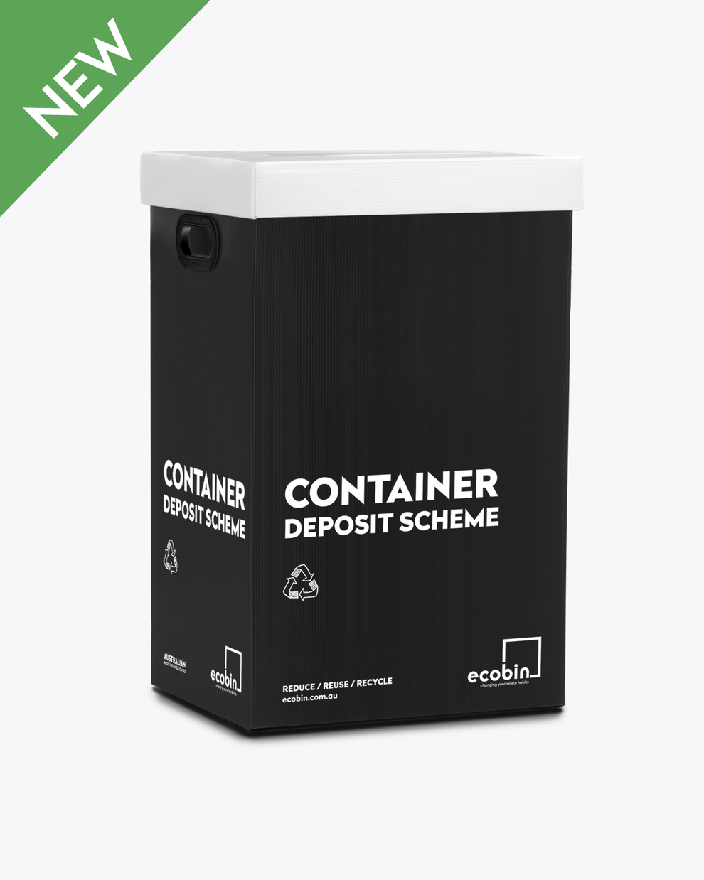 Container Deposit Scheme Bin 60L Black | Ecobin Australia