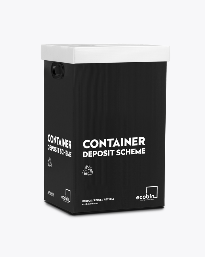 Container Deposit Scheme Bin 60L Black | Ecobin Australia