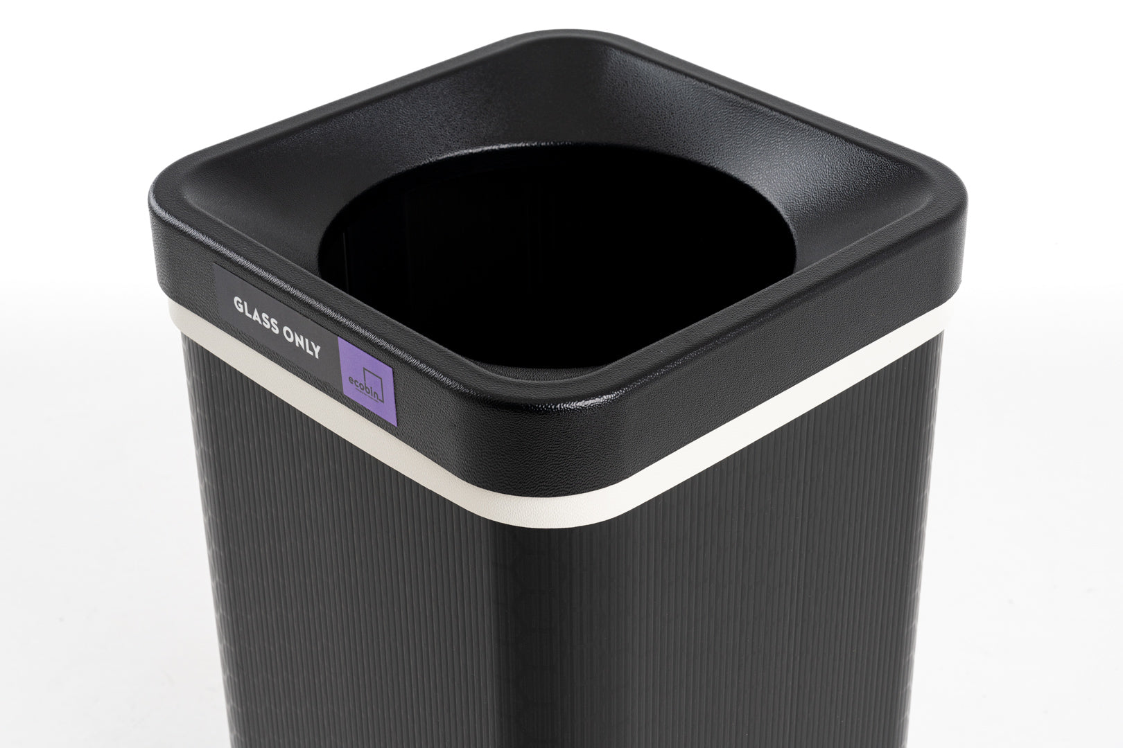 Glass Recycling 60L Bin | Flip Range - Open Top Purple | Ecobin Australia