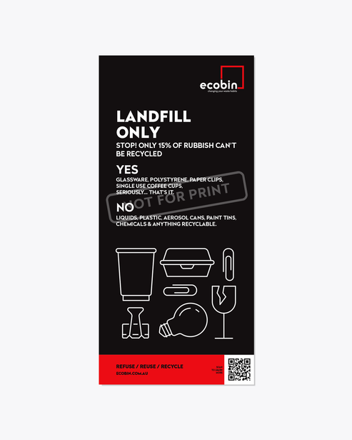 Landfill Educational Poster | Image Design | Ecobin Australia