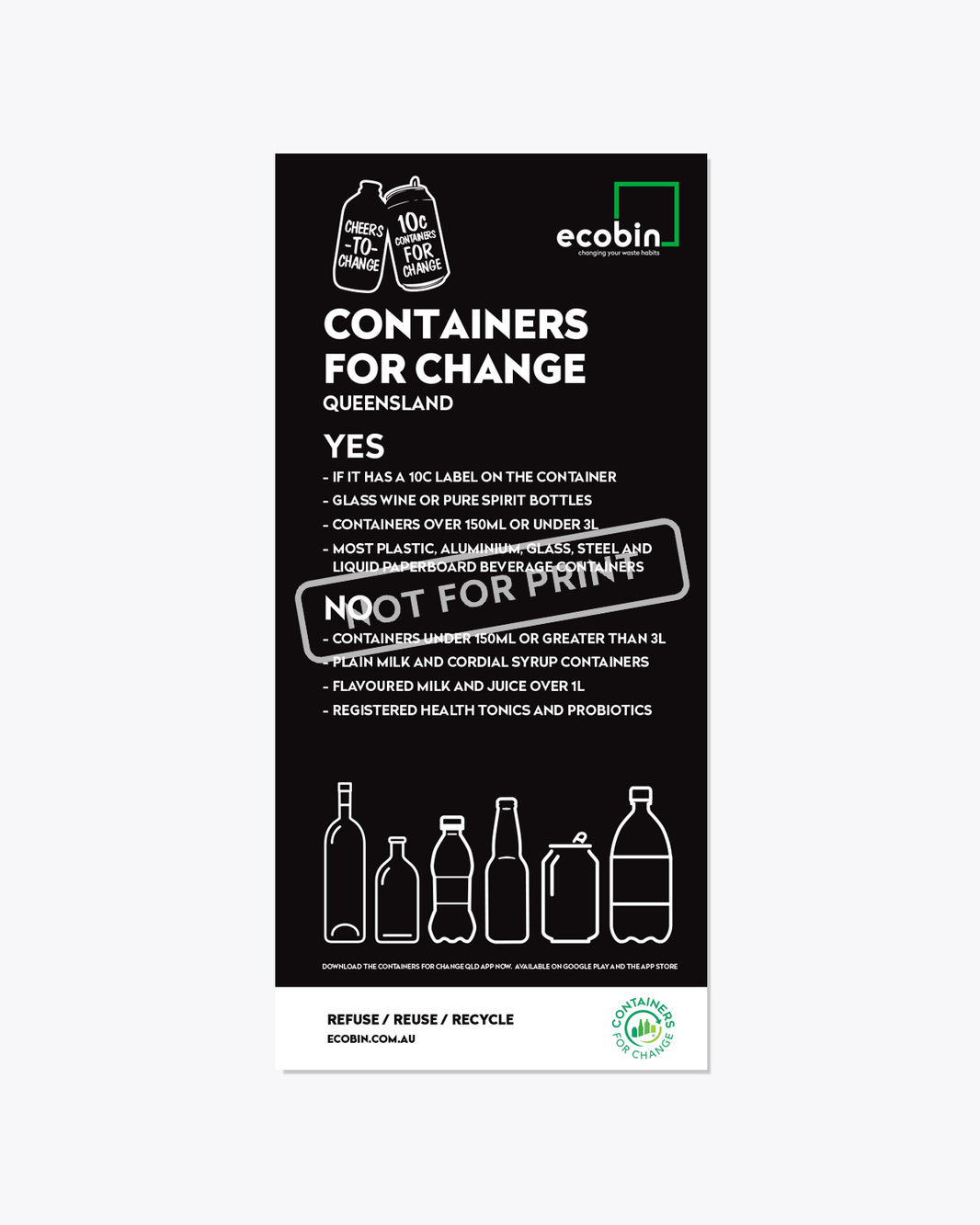 Containers For Change Bins