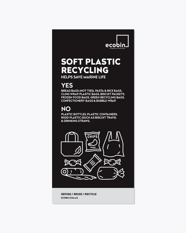 Soft Plastic Recycling Educational Poster | Image Design | Ecobin Australia