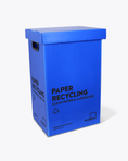 Paper & Cardboard Recycling Bin | 60L Blue Ecobin | Ecobin Australia
