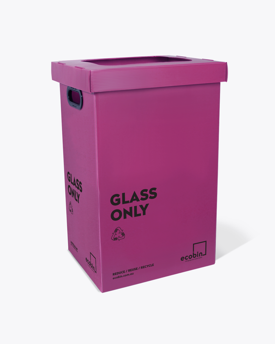 Glass Recycling Bin | 60L Purple | Ecobin Australia
